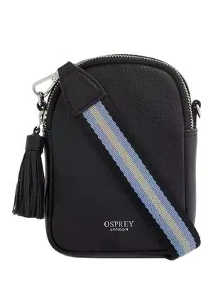 OSPREY London Stella Tassel Detail Phone Bag - Black