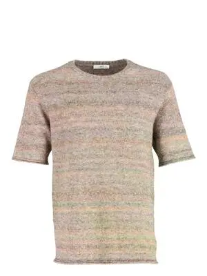 Mr P. Bouclé-knit T-shirt - Neutrals