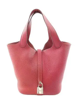 Hermès Hermès 2015 Picotin Lock PM Tote Bag Red