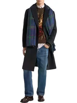 Etro Double-breasted Cashmere Coat - Blue