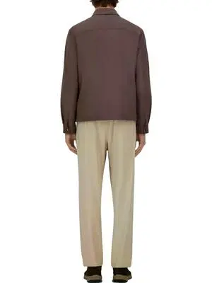 Herno Suede-effect Jacket - Brown