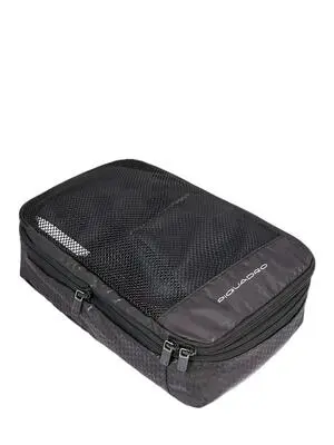 PIQUADRO PIQUADRO Mesh Panelled Logo-Print Packing Cube