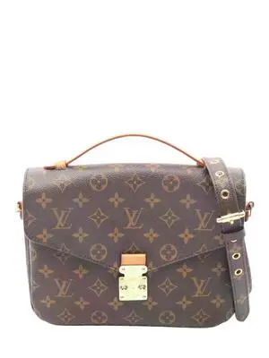 LOUIS VUITTON Monogram Pochette Metis Mm Handbag - Brown