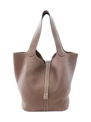 Hermès 2020 Mm Picotin Lock Leather Handbag - Brown