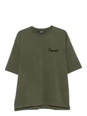 Dsquared2 Logo-embroidered T-shirt - Green