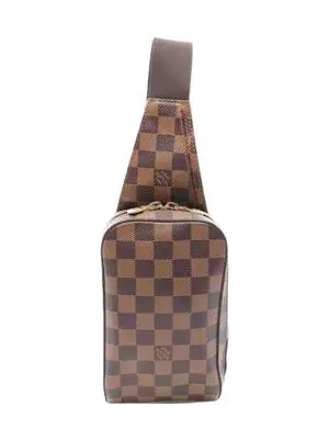 LOUIS VUITTON 2004 Damier Ebene Geronimos Body Bag - Brown