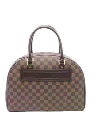 LOUIS VUITTON 2001 Nolita Damier Ebene Tote Bag - Brown