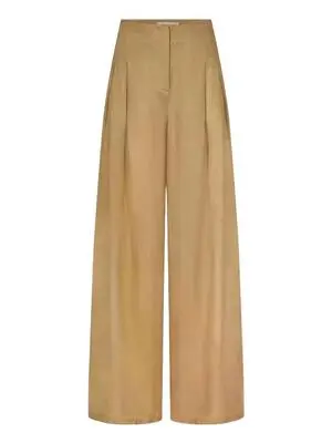 TWP Drew Wide Leg Trousers - Neutrals