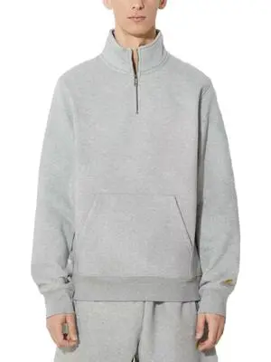 Carhartt Work In Progress Zip Mock-neck Sweatshirt - Grey