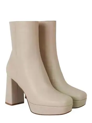 GIANVITO ROSSI Daisen Platform Ankle Boots - Neutrals