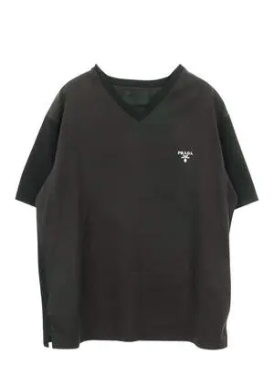 Prada 2010s Color-block T-shirt - Black