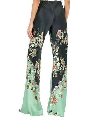 Roberto Cavalli Floral-print Drawstring Trousers - Black