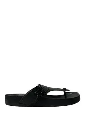 Loewe Ease Embellished Slippers - Black