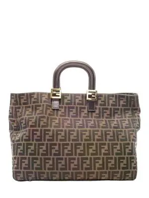 Fendi 2000s Zucca Handbag - Brown