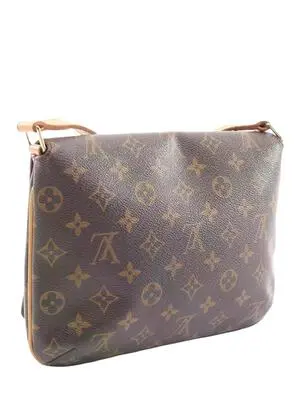 LOUIS VUITTON Louis Vuitton 2002 Musette Tango Monogram Shoulder Bag Brown