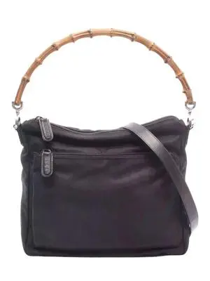 Gucci Bamboo Top Handle Handbag - Black