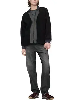 MAISON MARGIELA Double-zipper Raglan-sleeve Bomber Jacket - Black