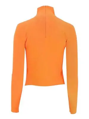 VERSACE Versace Ribbed Turtleneck Top
