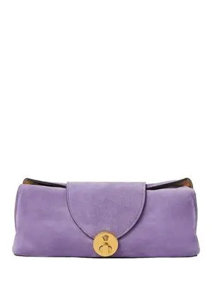 Versace Suede Calf Leather Clutch - Pink