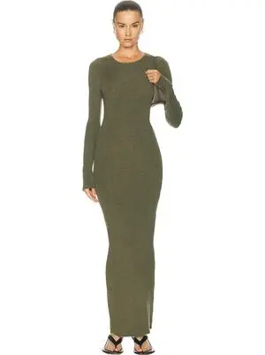 Fear Of God Rib Knit Maxi Dress - Moss