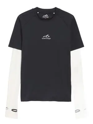 Balenciaga Long Sleeve T-shirt - Blue