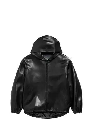 Balenciaga Relaxed Fit Hooded Jacket - Black