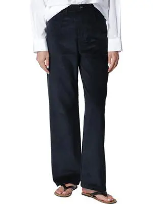 RÓHE Midnight Corduroy Trousers - Blue