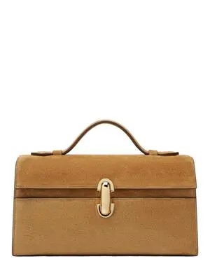 Savette Savette Suede Symmetry Pouch Beige