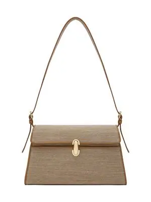 Savette Symmetry Crossbody Bag - Beige