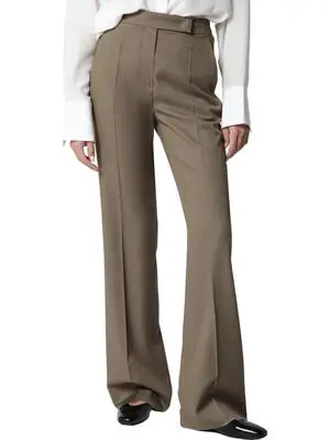 Max Mara Max Mara Camel Wool Gabardine Trousers Brown