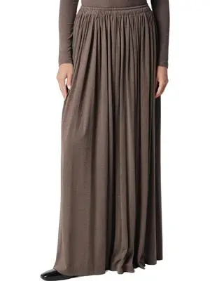 Max Mara Max Mara Long Pleated Jersey Skirt Brown