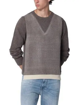 MAISON MARGIELA Lambswool Crewneck Sweater - Beige
