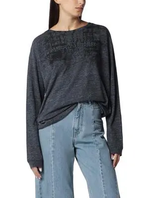 MAISON MARGIELA Long-sleeve Cotton T-shirt - Grey