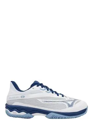 Mizuno Wave Exceed Light 2 Cc Tennis Shoes - White/bellwether Blue/bel Air Blue