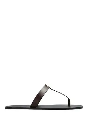 Saint Laurent Babylone Slide - Dark Brown