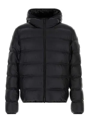 Moncler Nylon Down Jacket With Hood - Black