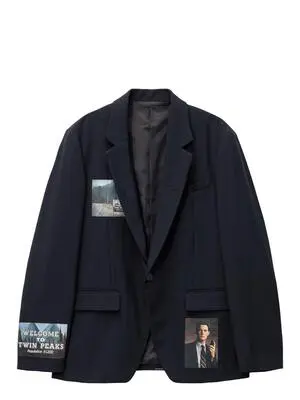 Undercover Wool One Button Jacket - Blue