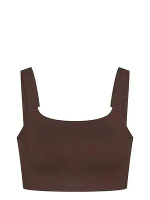 NIKESKIMS Matte Wide Strap Bra 'dark Sepia - Brown