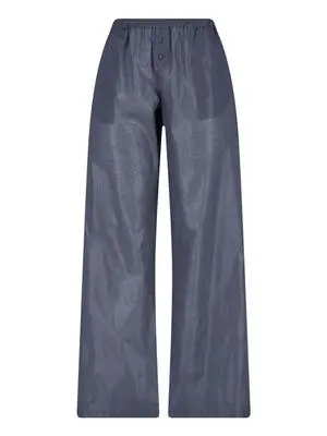 Paloma Wool Organic Cotton Straight-leg Trousers - Blue