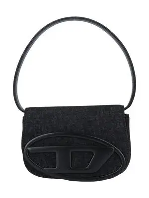 DIESEL® Cotton Canvas & Leather Trimmed Bag - Black