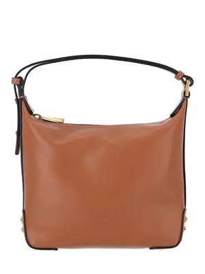 TOD'S Italian Calf Leather Shoulder Bag - Brown