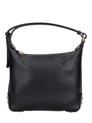 TOD`S Tod's Calf Leather Mini Shoulder Bag - Black