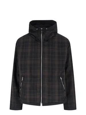 Our Legacy Cotton-blend Check Sweatshirt - Black