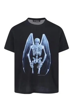 Our Legacy Our Legacy Angel Print 100% Cotton T-Shirt Multicolour