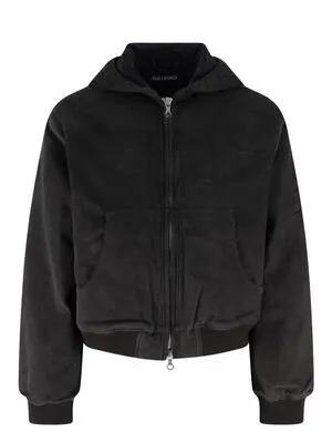Our Legacy Cord Twill Zip-up Jacket With Hood - Brown