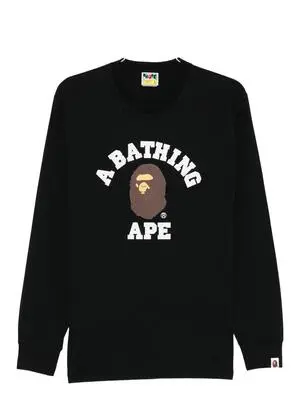 A BATHING APE Classic College T-shirt - Black