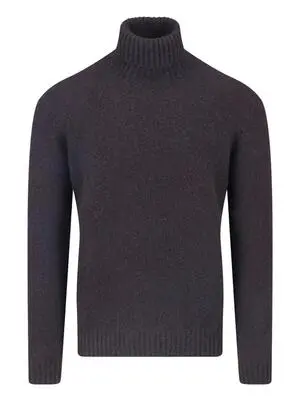 DRUMOHR Striped Crewneck Sweater - Brown