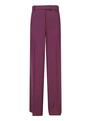 Dries Van Noten Viscose Trousers - Violet