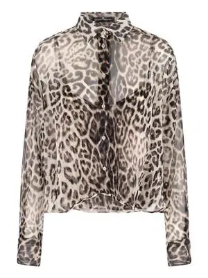 Ermanno Scervino 100% Silk Shirt - Brown
