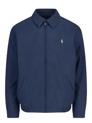 Polo Ralph Lauren Recycled Polyester Zip-up Jacket With Classic Collar - Blue